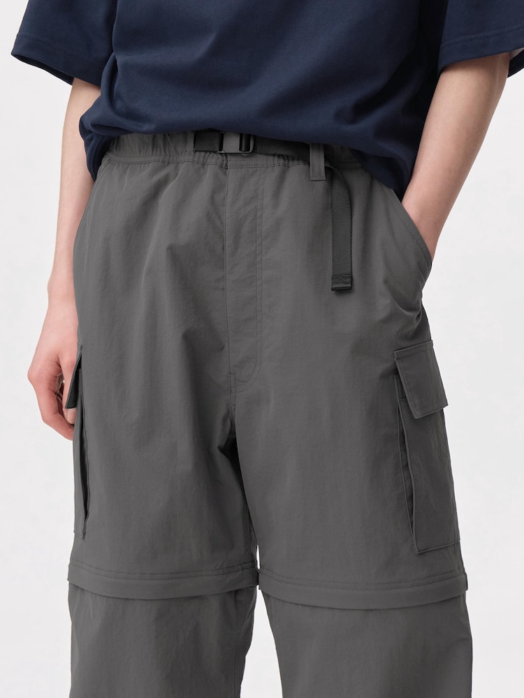 Convertible Wide Cargo Pants | GU US