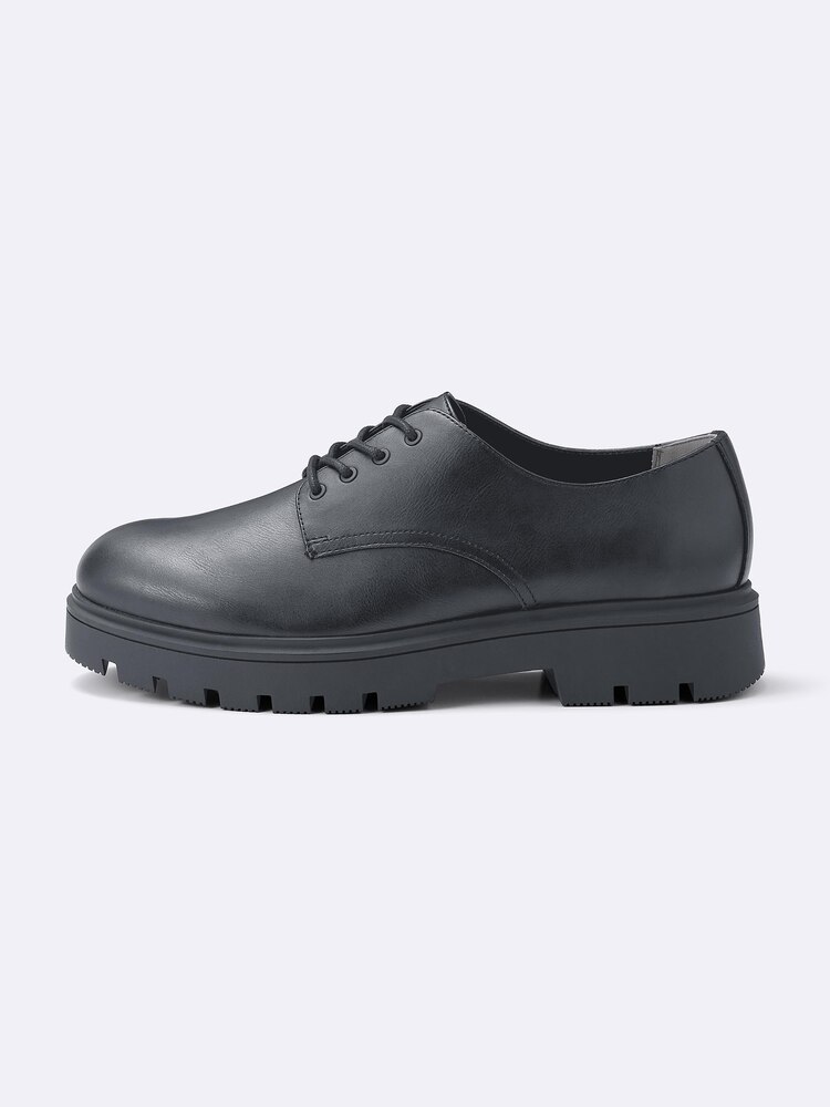 Chunky Sole Plain Toe Shoes | GU US