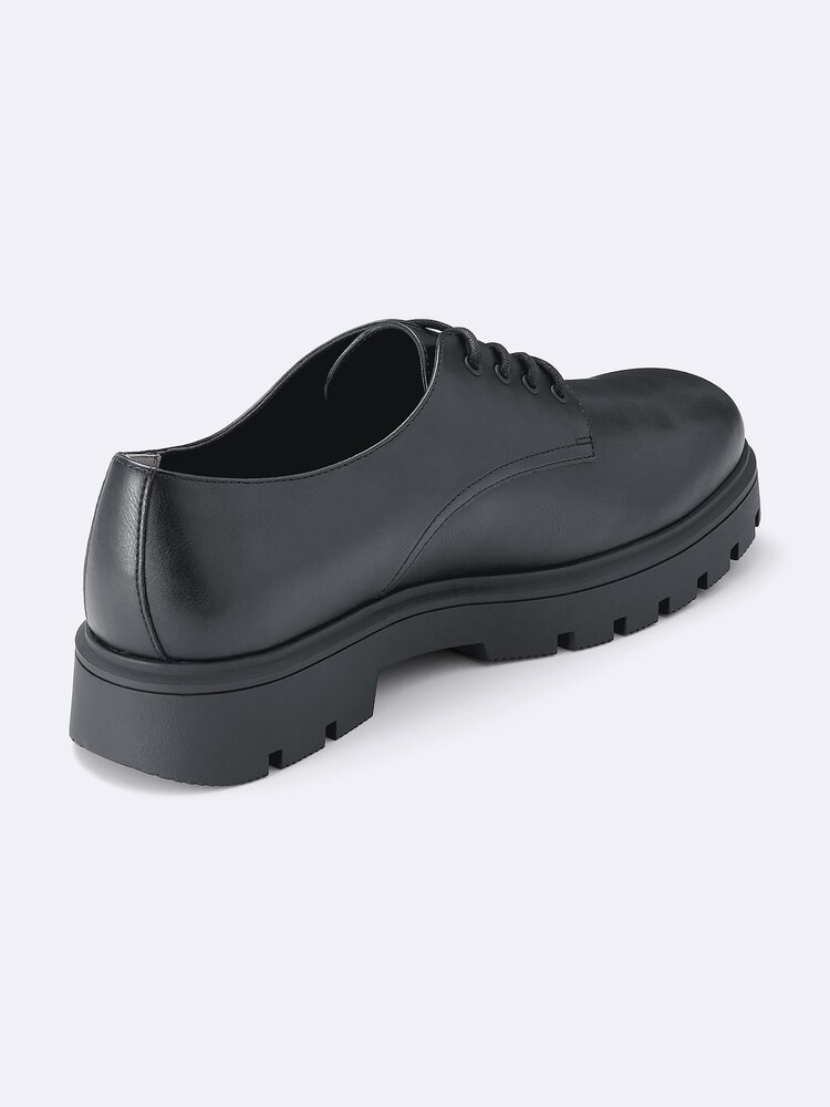Chunky Sole Plain Toe Shoes | GU US
