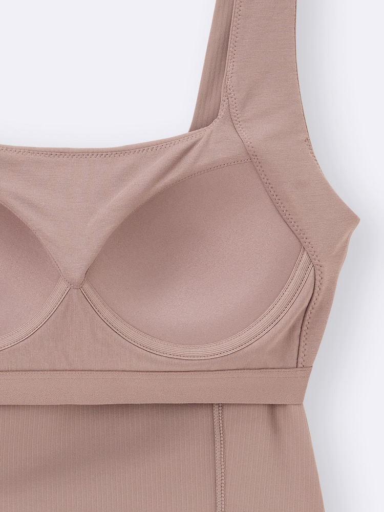 Bra-Feel Cropped Square Neck Tank Top | GU US