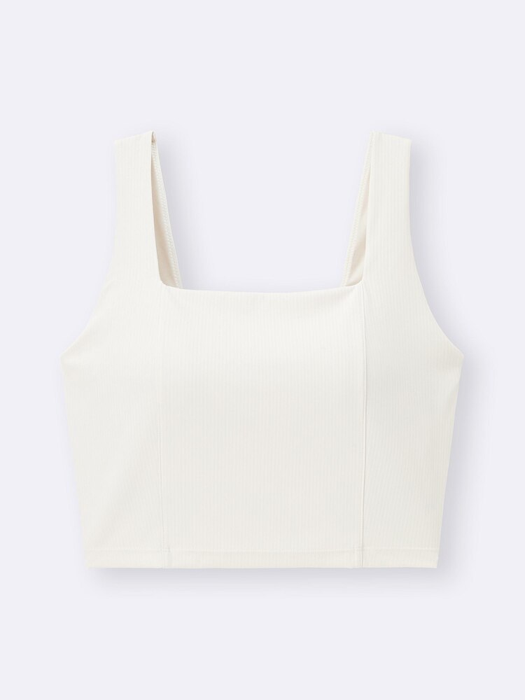 Bra-Feel Cropped Square Neck Tank Top | GU US