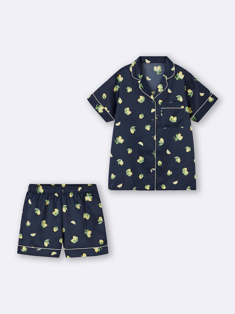 Satin Pajamas | Short | Lemon | GU US