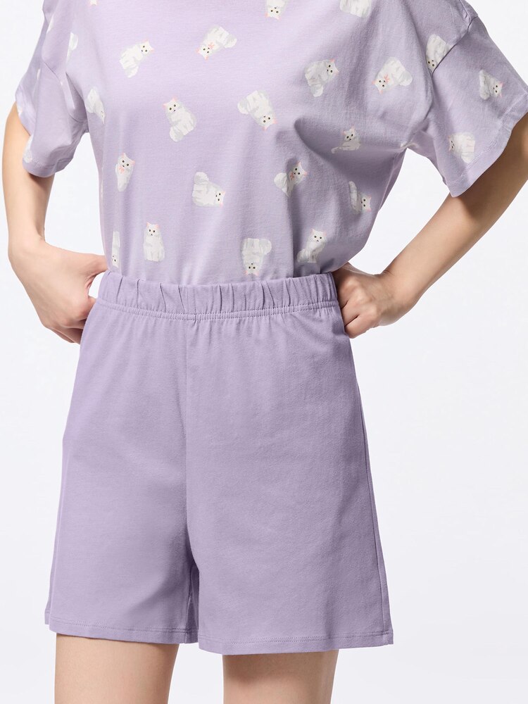Cotton Color Lounge Set | Short | Cat | GU US