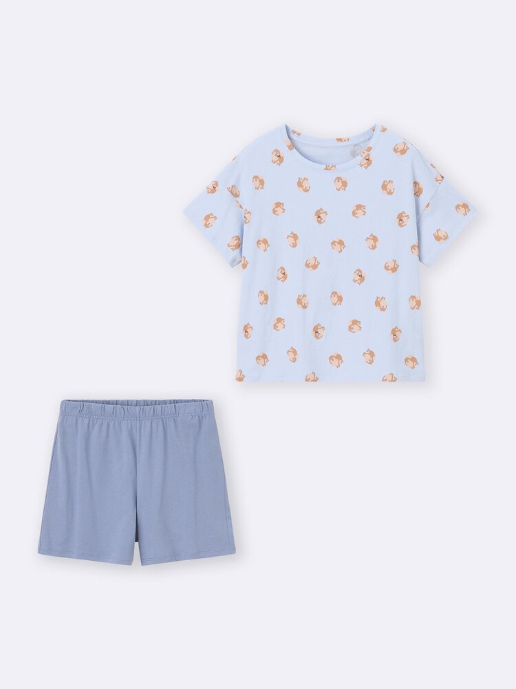 Cotton Color Lounge Set | Short | Dog | GU US