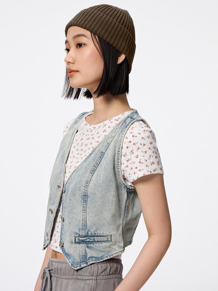 Denim Vest | GU US