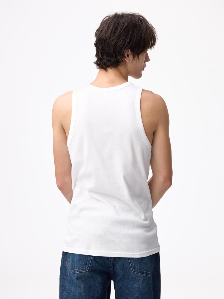 Cotton Color Ribbed Tank Top | GU US