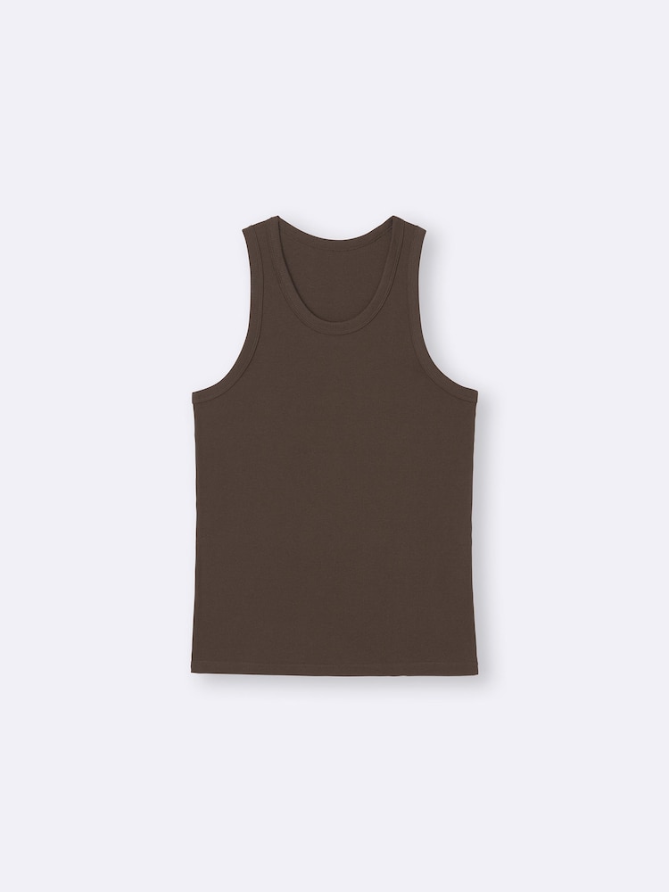 Cotton Color Ribbed Tank Top | GU US