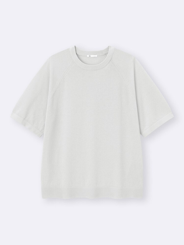 Sheer Crew Neck Sweater | HalfSlv | GU US