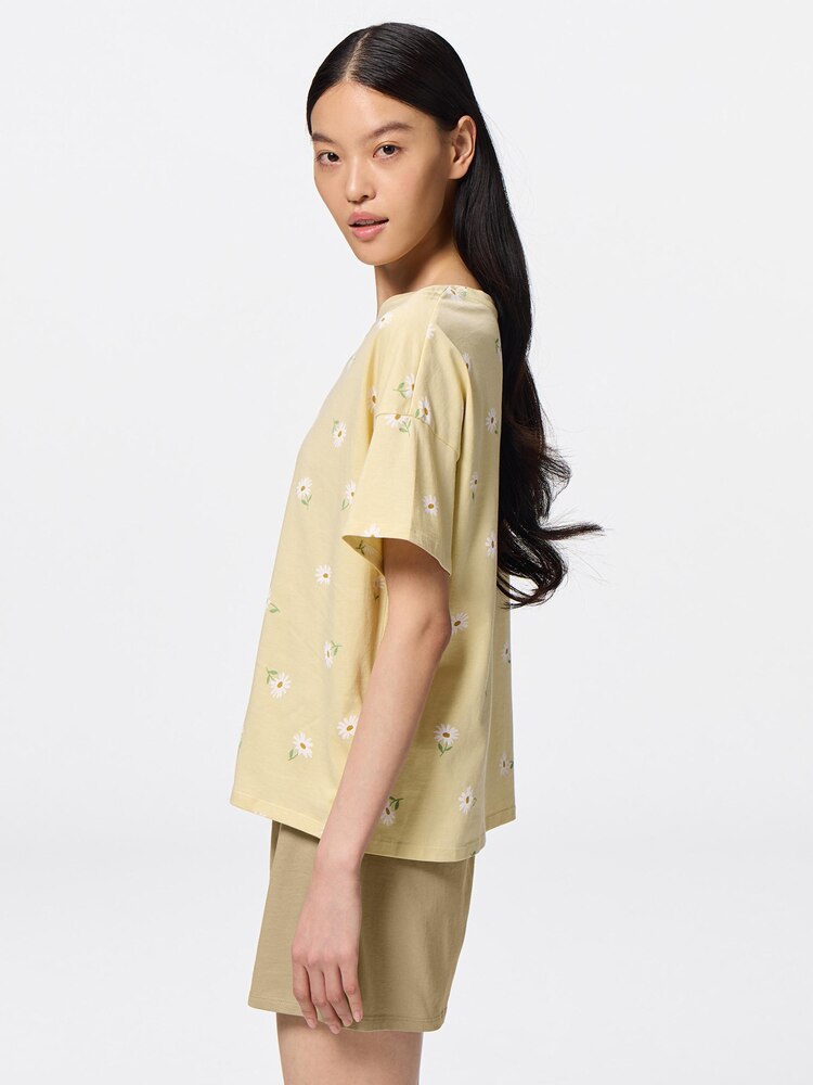 Cotton Color Lounge Set | Short | Flower | GU US