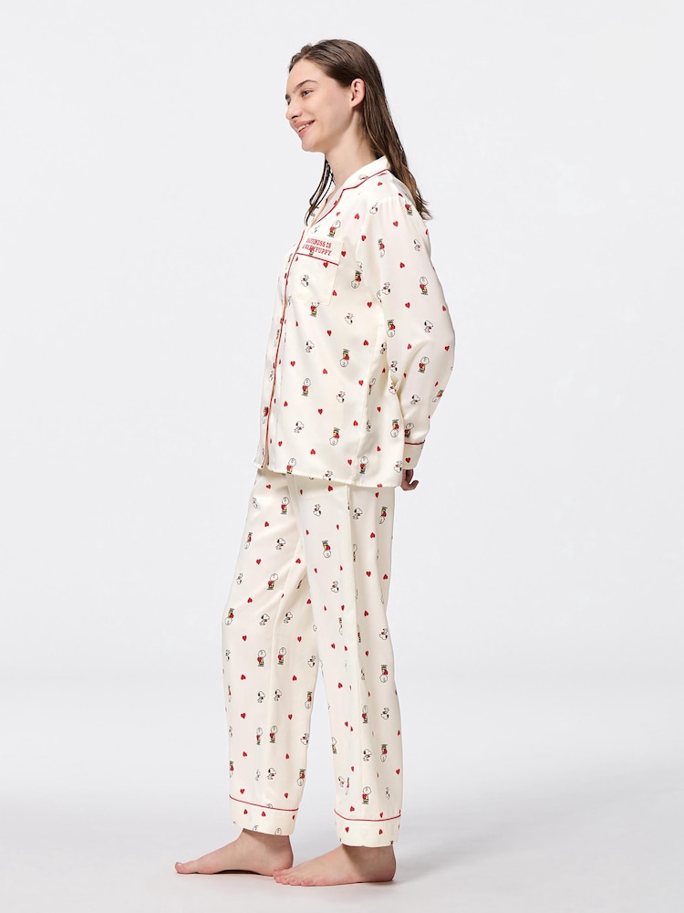 Satin Pajamas | Long | Peanuts | GU US