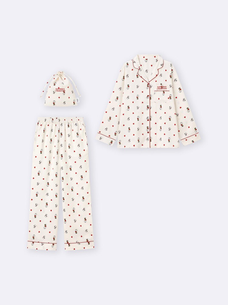 Satin Pajamas | Long | Peanuts | GU US
