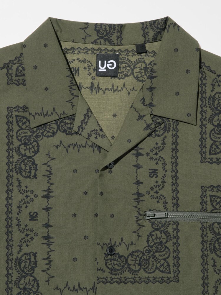 Open Collar Shirt | HalfSlv | Pattern | UNDERCOVER | GU US