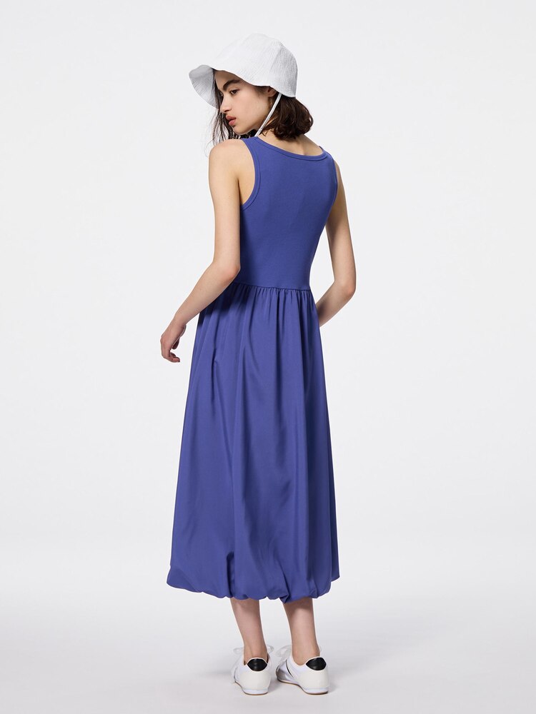 W'S Bubble Hem Dress | Sleeveless | GU US