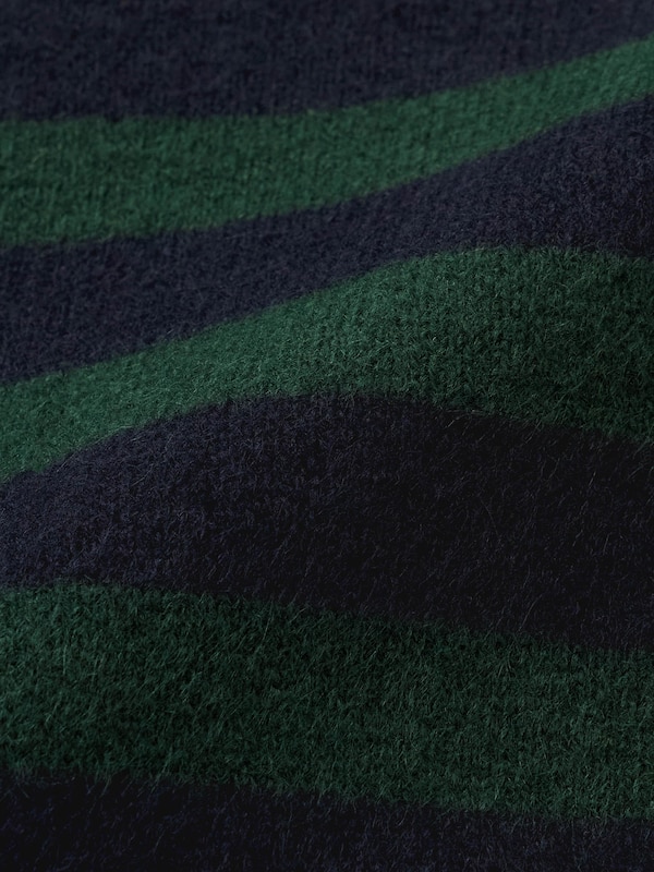 Puff Knit Striped Polo Shirt | GU US