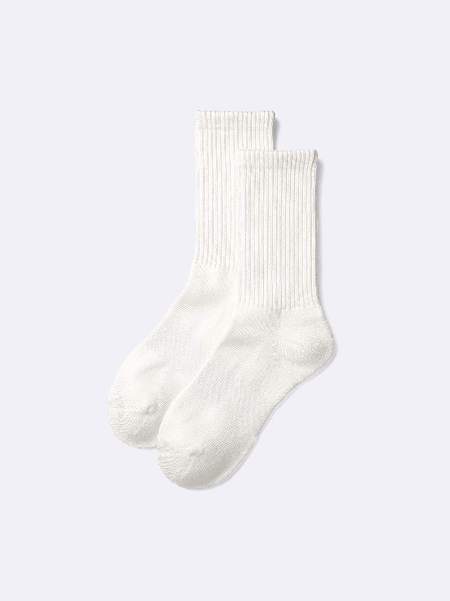 STYLE-HEAT Ribbed Pile Crew Socks | GU US