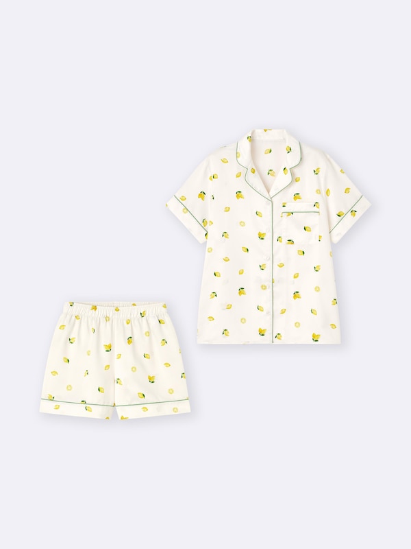 Satin Pajamas | Short | Lemon | GU US