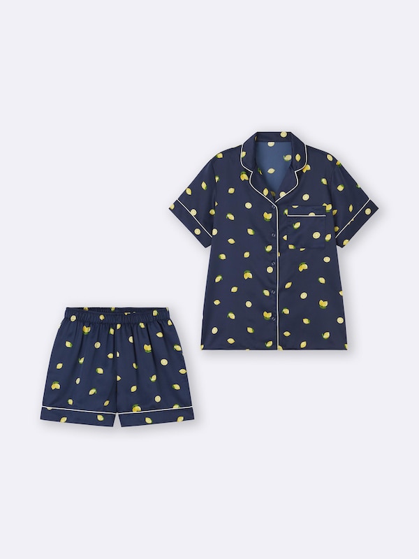 Satin Pajamas | Short | Lemon | GU US