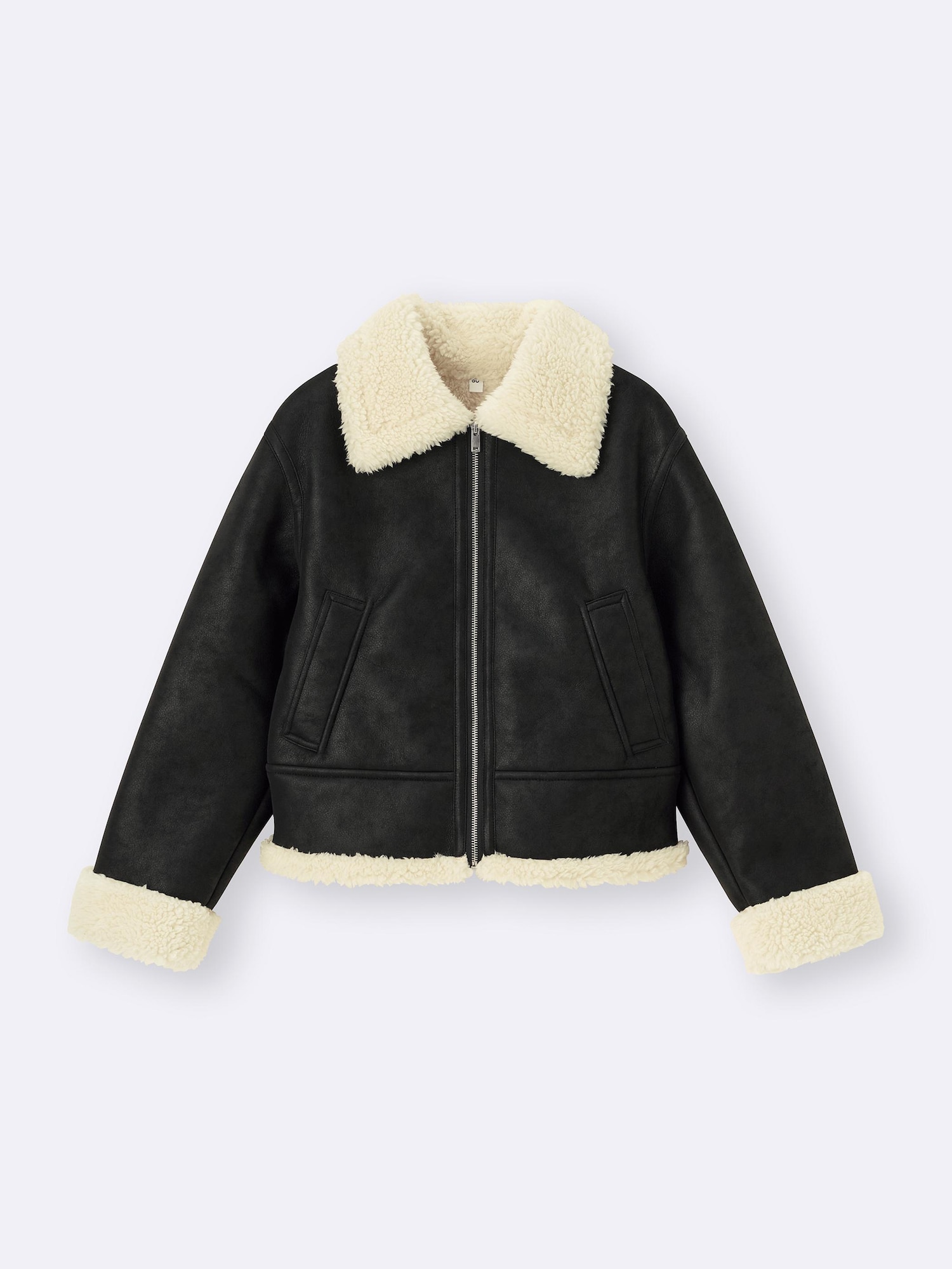 GU Faux Shearling Flight Jacket | StyleHint