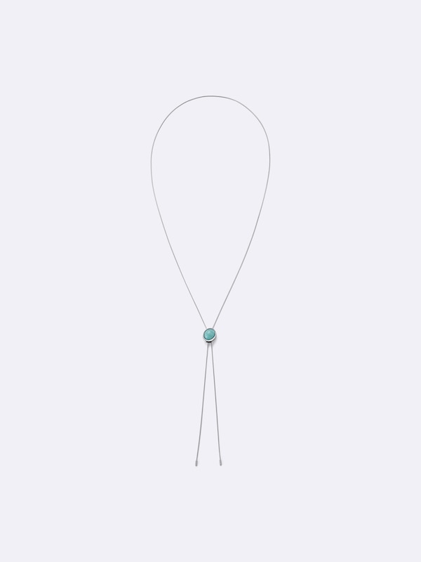Women's Stone Motif Slide Chain Necklace | GU US
