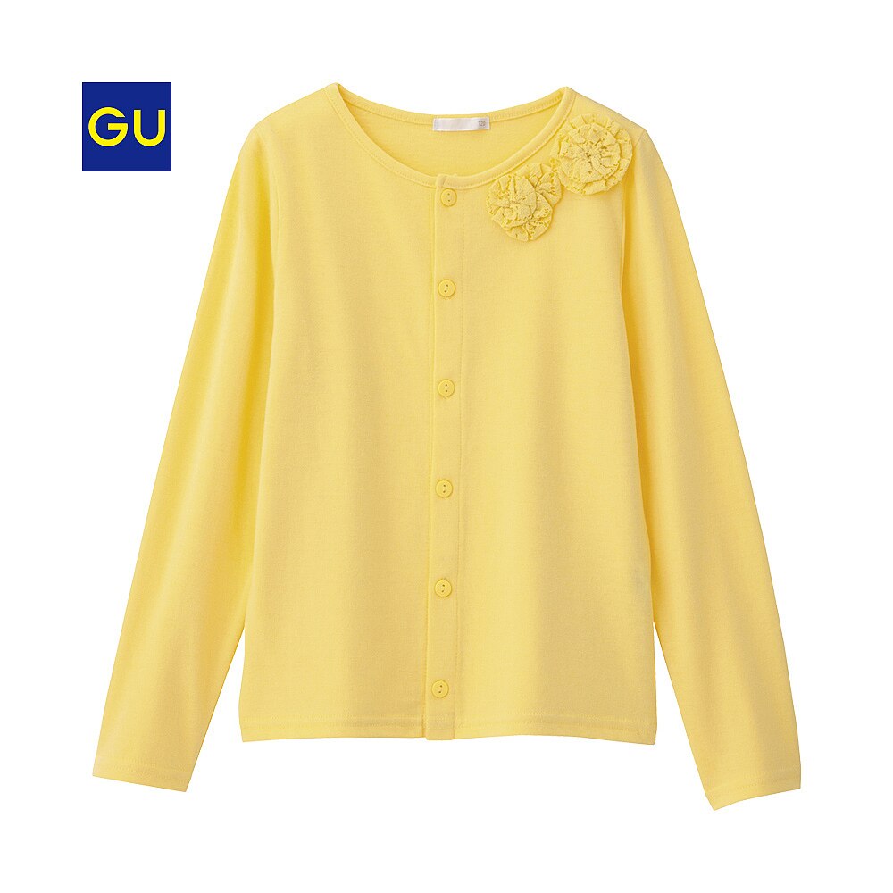 GUのGIRLS 襟ビジューニットカーディガン(長袖) | StyleHint