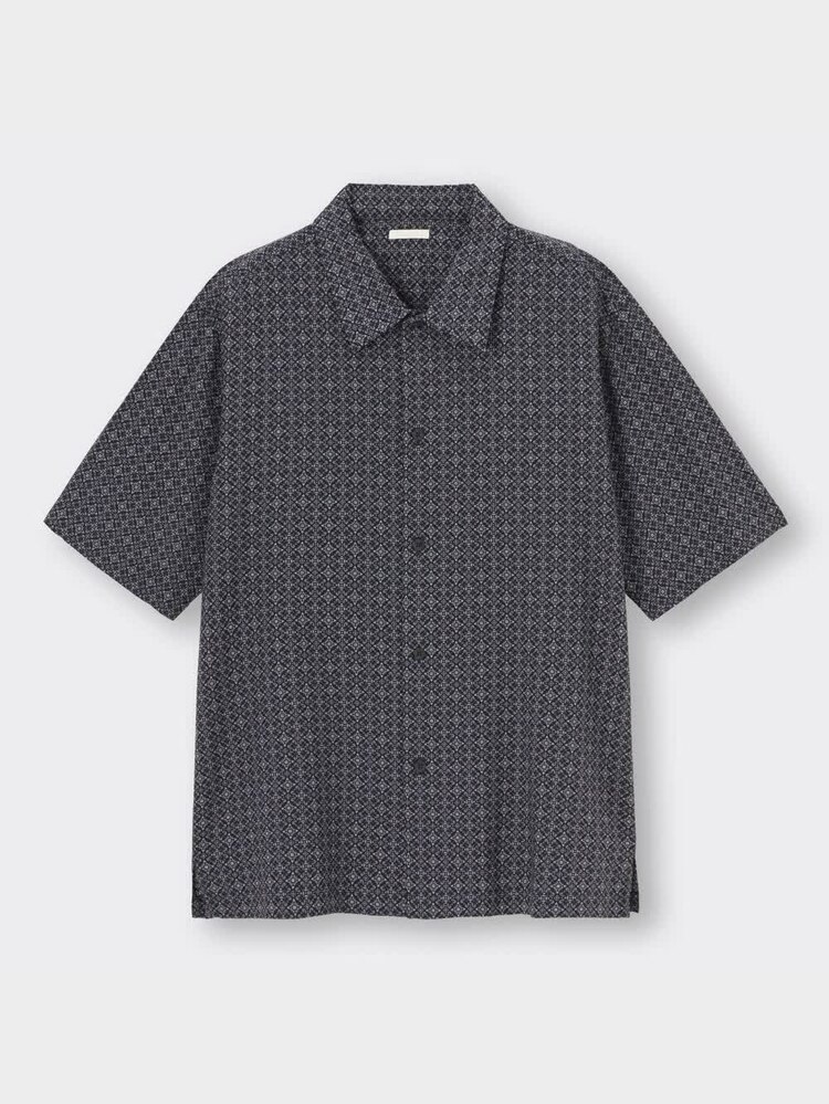 GU公式 | リラックスフィットシャツ(5分袖)(コモン)NT+E