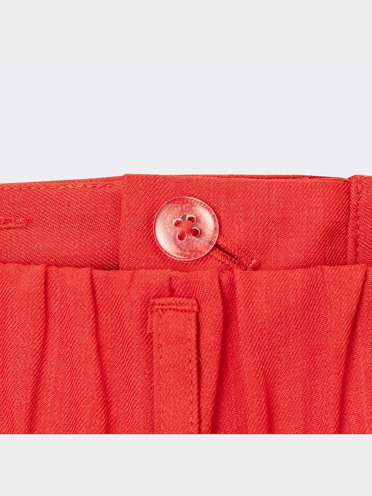 GU公式 | ハイウエストカラーストレートスラックス(丈標準69～73cm)