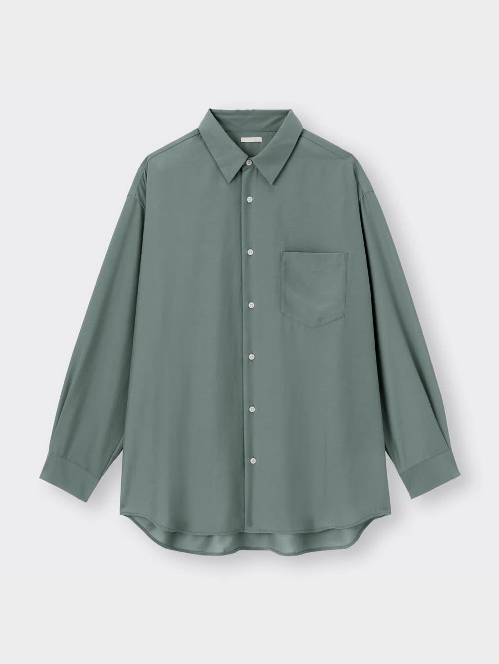 GUのシアーオーバーサイズシャツ(長袖)NT+E | StyleHint