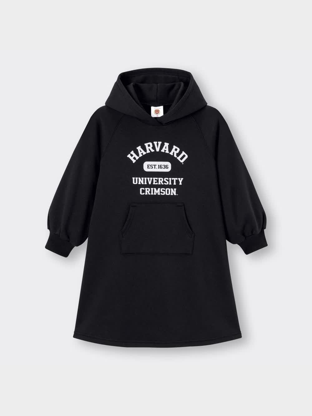 GU公式 | GIRLS裏起毛スウェットワンピース(長袖) Harvard university