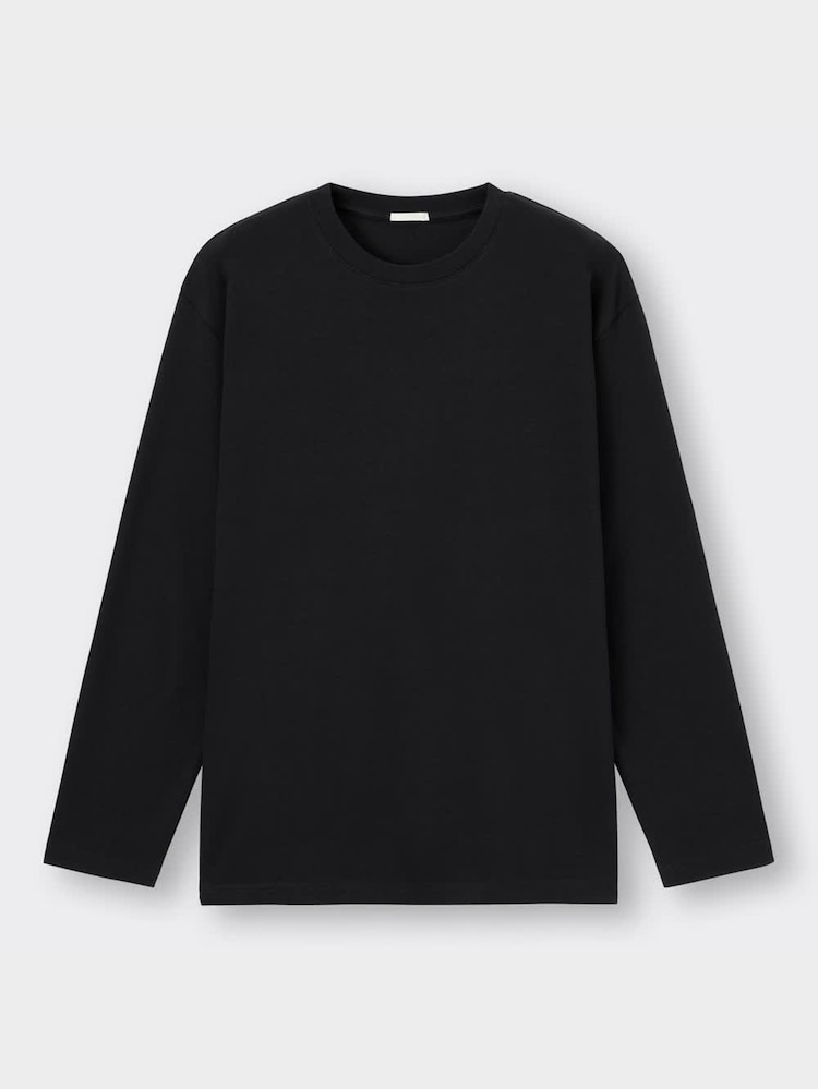 GU公式 | ソフトコットンクルーネックT(長袖)