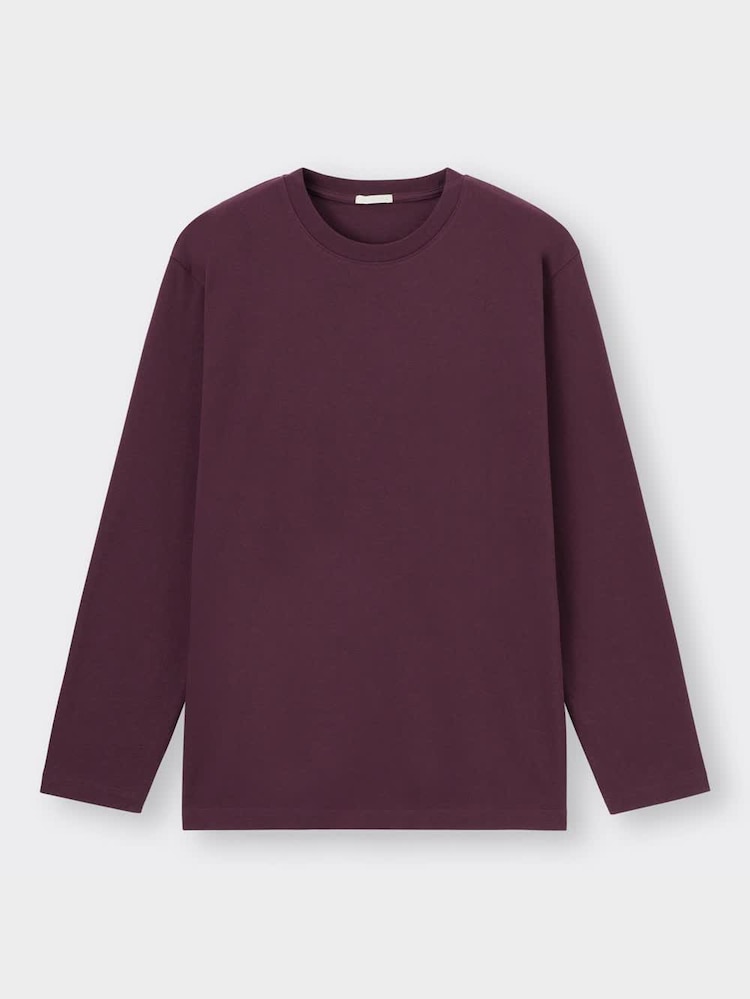 GU公式 | ソフトコットンクルーネックT(長袖)