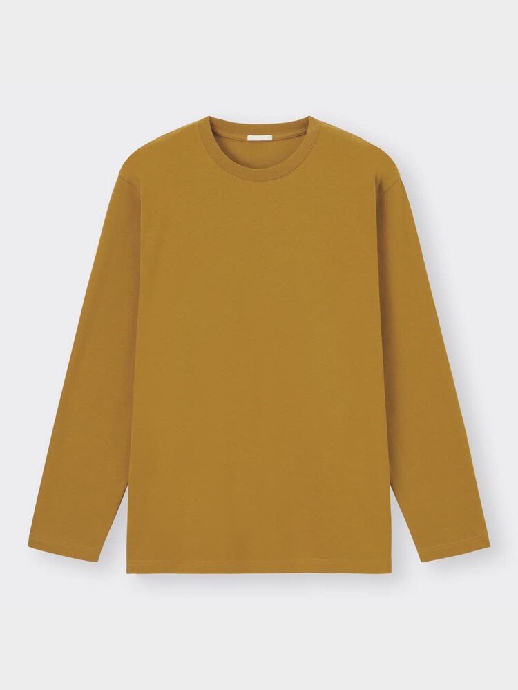 GU公式 | ソフトコットンクルーネックT(長袖)