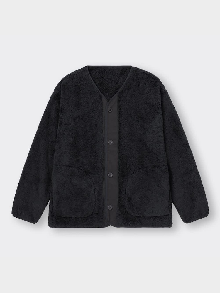 GU公式 | フリースビッグカーディガン(長袖)+E