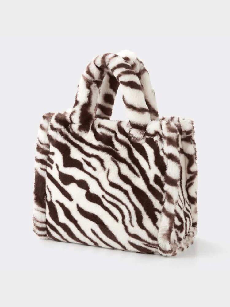 GU公式 | フェイクファートートバッグ+E