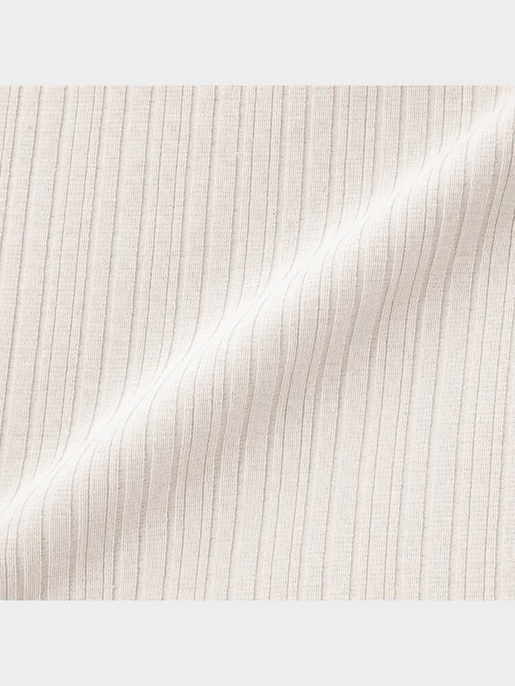 GU公式 | リブハートネックコンパクトT(半袖)Z+E