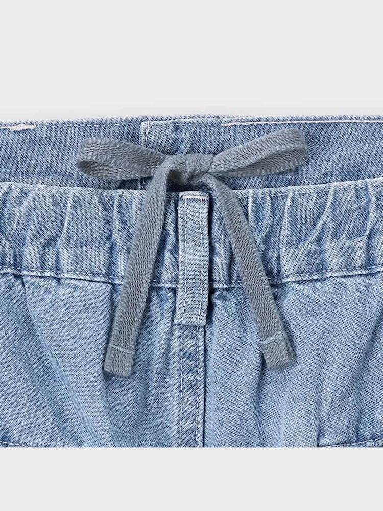 GU公式 | デニムバギースラックス(丈標準68.0～72.0cm)(セットアップ可能)