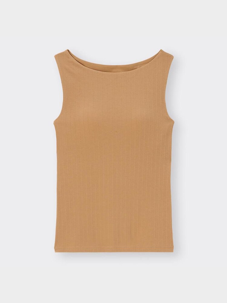 GU公式 | ブラフィールボートネックT(ノースリーブ)