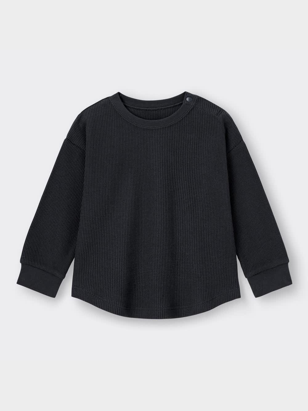GU公式 | BABY(TODDLER)ワッフルクルーネックT(長袖)