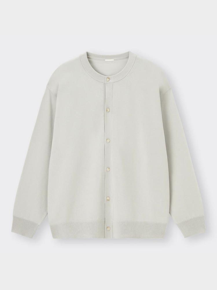 GU公式 | ウォッシャブルクルーネックカーディガン(長袖)SW+E