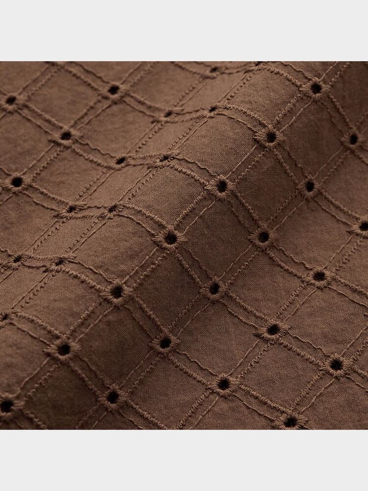 GU公式 | オーバーサイズレースシャツ(5分袖)NT+E