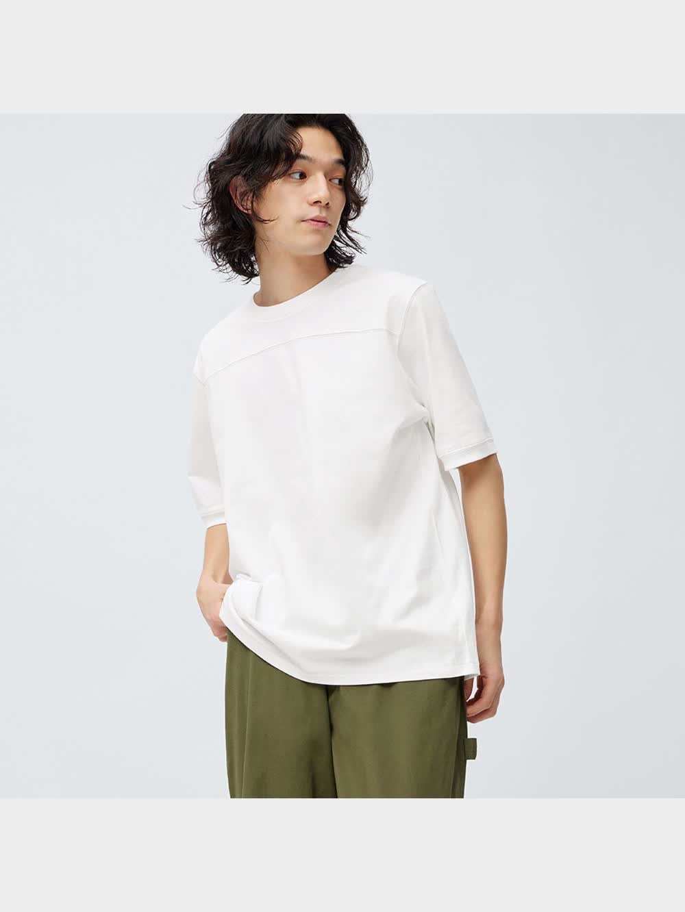 GU公式 | レギュラーフィットフットボールT(5分袖)NT+E