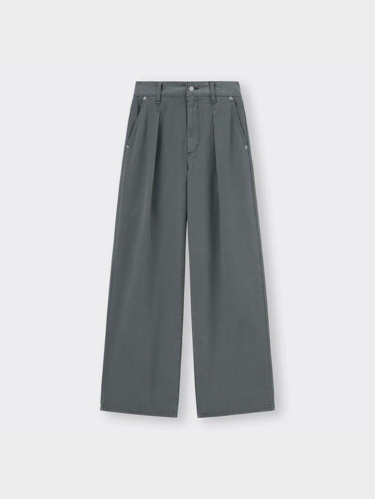 GU公式 | ライトデニムワイドパンツ+EC(丈長め79.0cm)