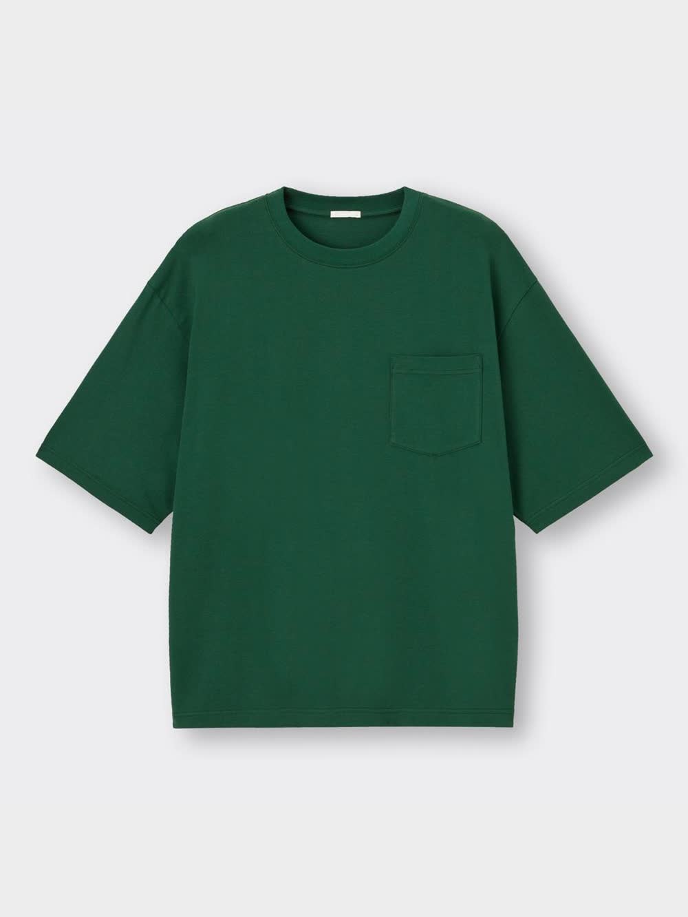 GU公式 | コットンテーパードT(5分袖)NT+E