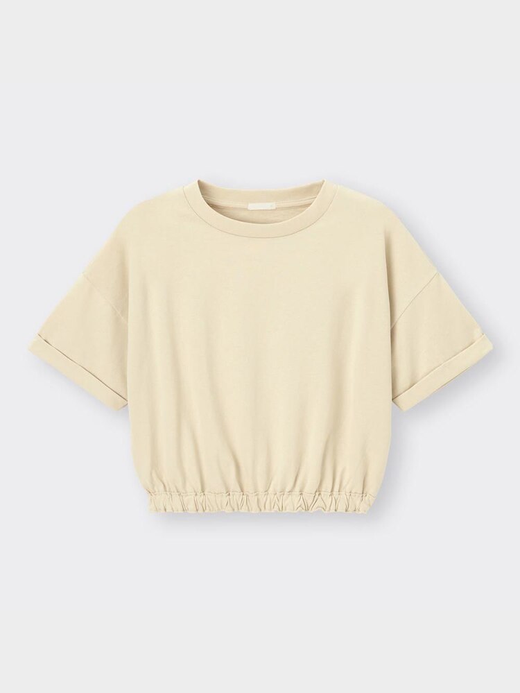 GU公式 | ウエストギャザーT(半袖)OSB+EC