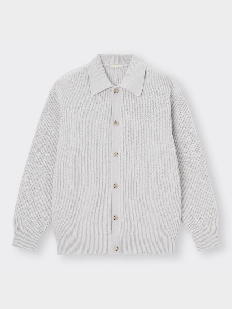 GU公式 | ポロカーディガン(長袖)NT+E