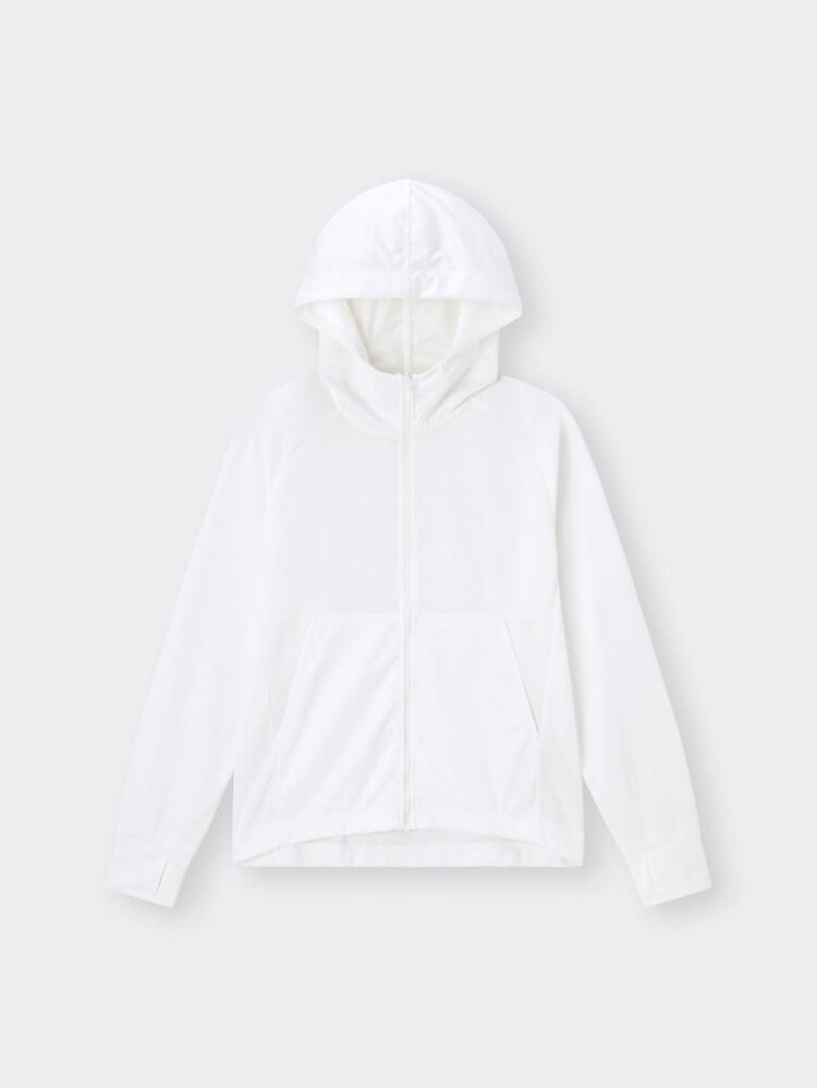 GU公式 | UVカットフルジップパーカ(長袖)GA