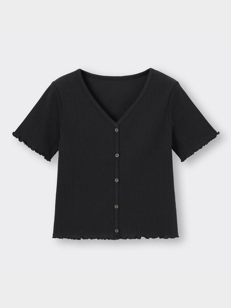 GU公式 | フロントボタンミニT(半袖)OSB+EC