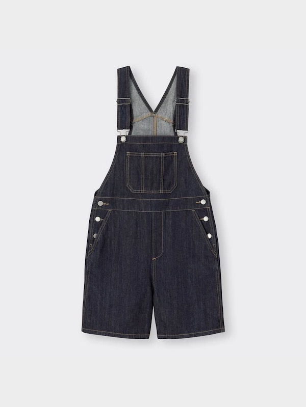 GU公式 | デニムサロペットショーツOSB+EC