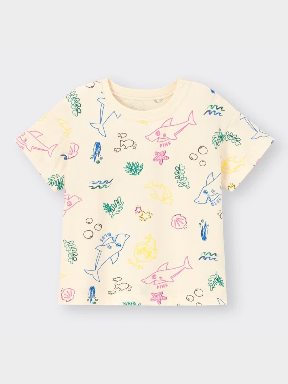 GU公式 | BABY(TODDLER)グラフィックT(半袖) Baby Shark 3