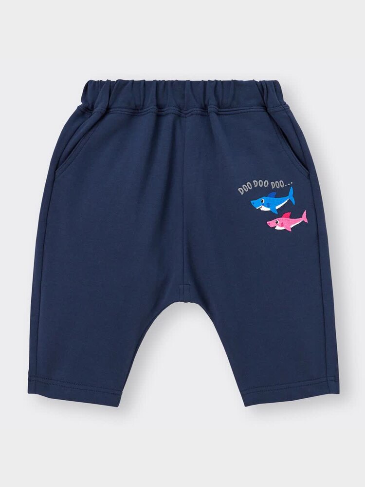GU公式 | BABY(TODDLER)サマナルパンツ(7分丈) Baby Shark 1