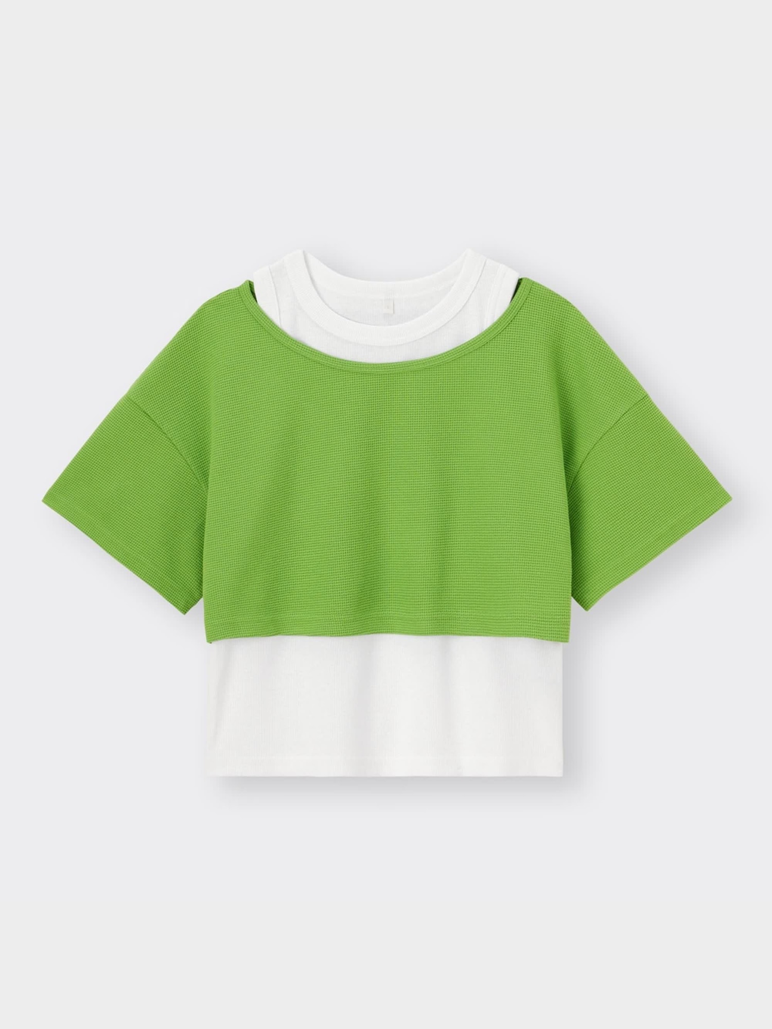 GU公式 | GIRLSタンクトップセットクロップドT(半袖)JR+E